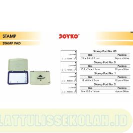 Jual Stationery Stamp Pad Joyko No. 0 | No. 00 | No. 1 | No. 2 Bak ...